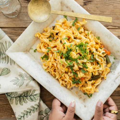 Spicy Bengali Pasta - Nabela Noor Home