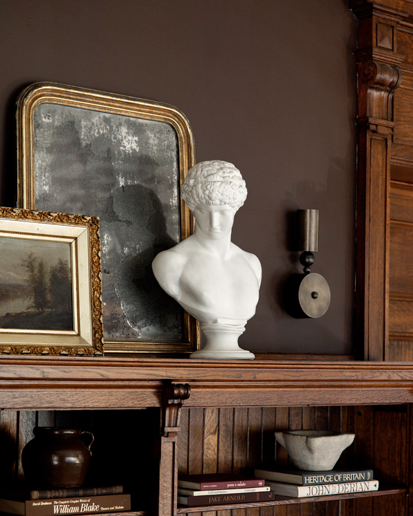 Vintage Roman Plaster Bust - Nabela Noor Home